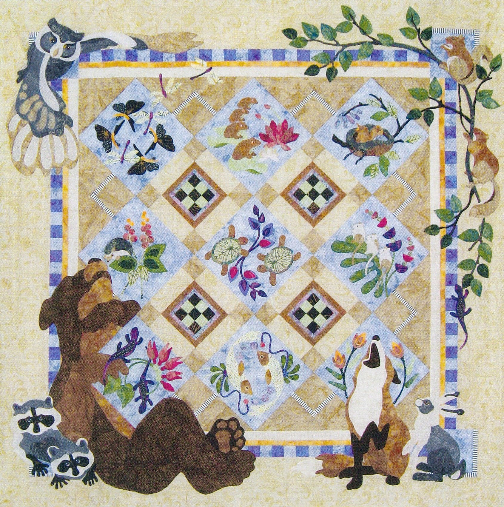 Java House Forest Galorest BOM Animal Quilt 6 Pattern Set – Zentra, LLC