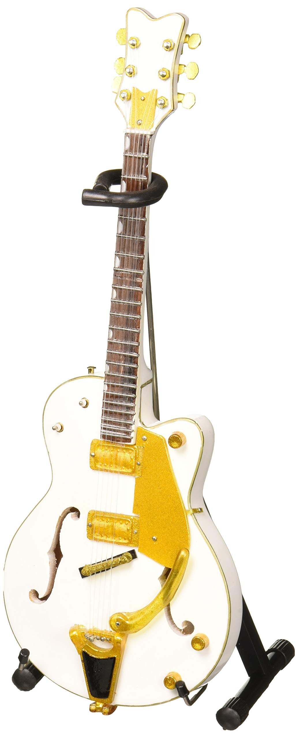 AXE HEAVEN BS-091 Brian Setzer White Hollow Body Mini Guitar – Zentra, LLC