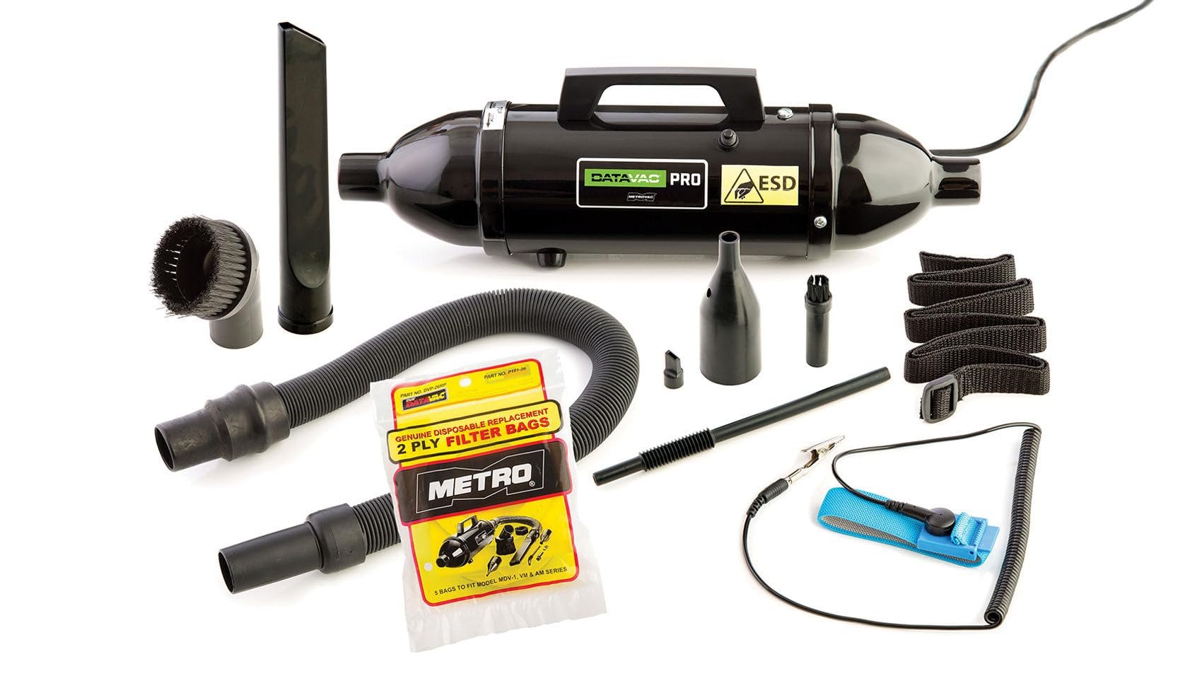 METROVAC ESD-Safe Pro Series | Comp Vacuum/Blower w/Micro Cleaning Too ...
